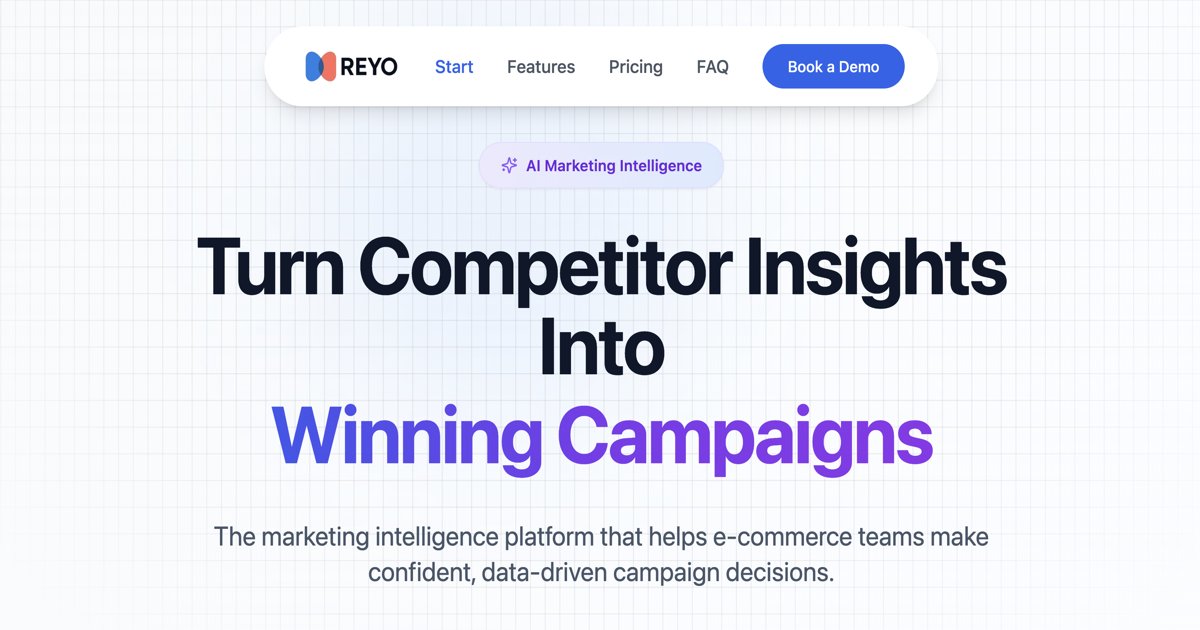 REYO – External Marketing Intelligence for CRM Teams